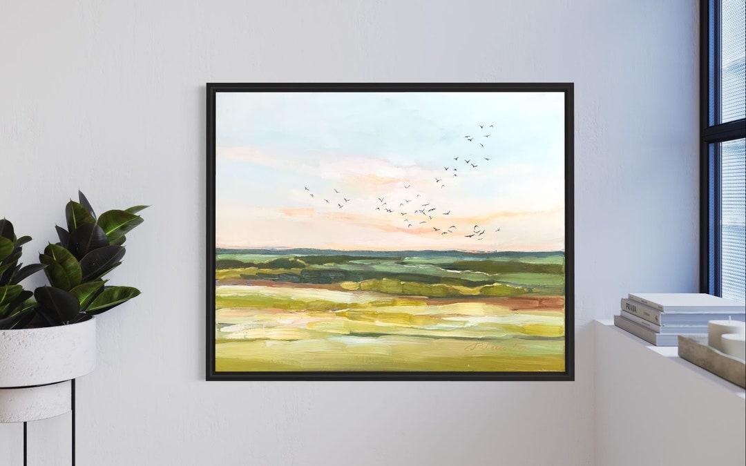 Original Abstract Oil Painting, Landscape Painting 16x20, Landscape ...