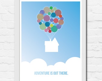 Adventure is Out There Downloadable Black & White Hand Drawn ...
