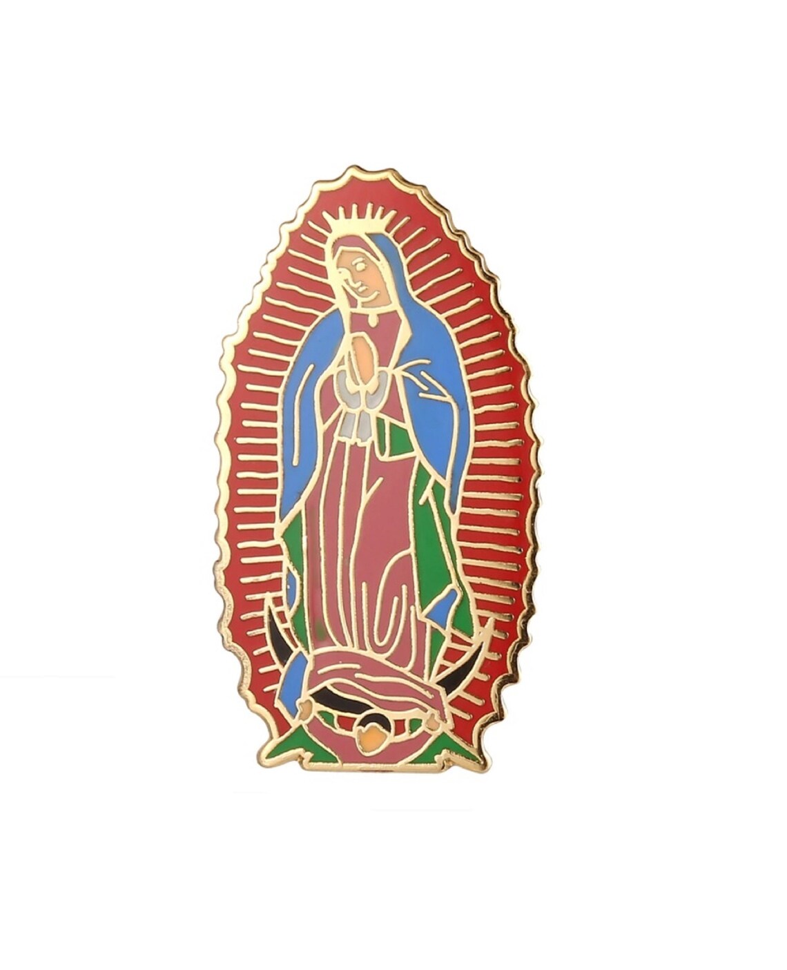 Virgin Mary Lapel Pin: Virgen De Guadalupe, 1" Pinback - Etsy