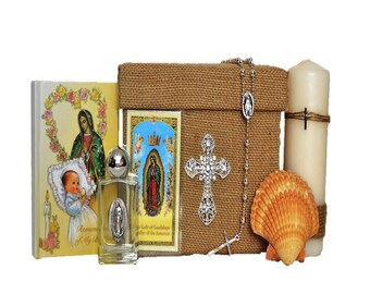 7 Piece Virgin Mary Giftbox/ Keepsake ENGLISH/GOLD - Etsy