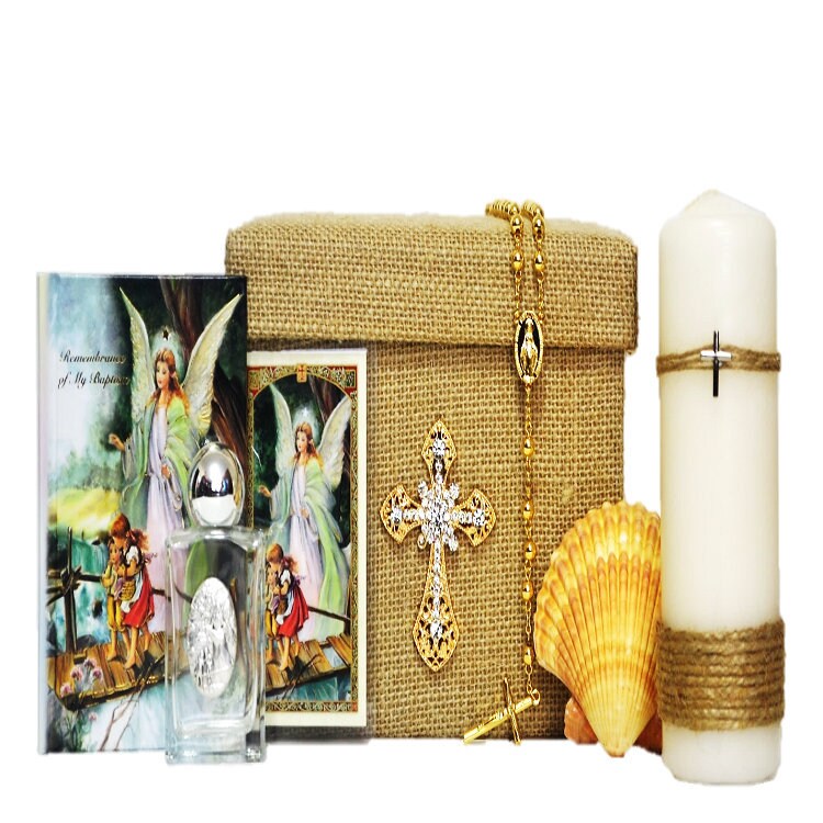 7 Piece Guardian Angel Giftset Box in ENGLISH /GOLD - Etsy