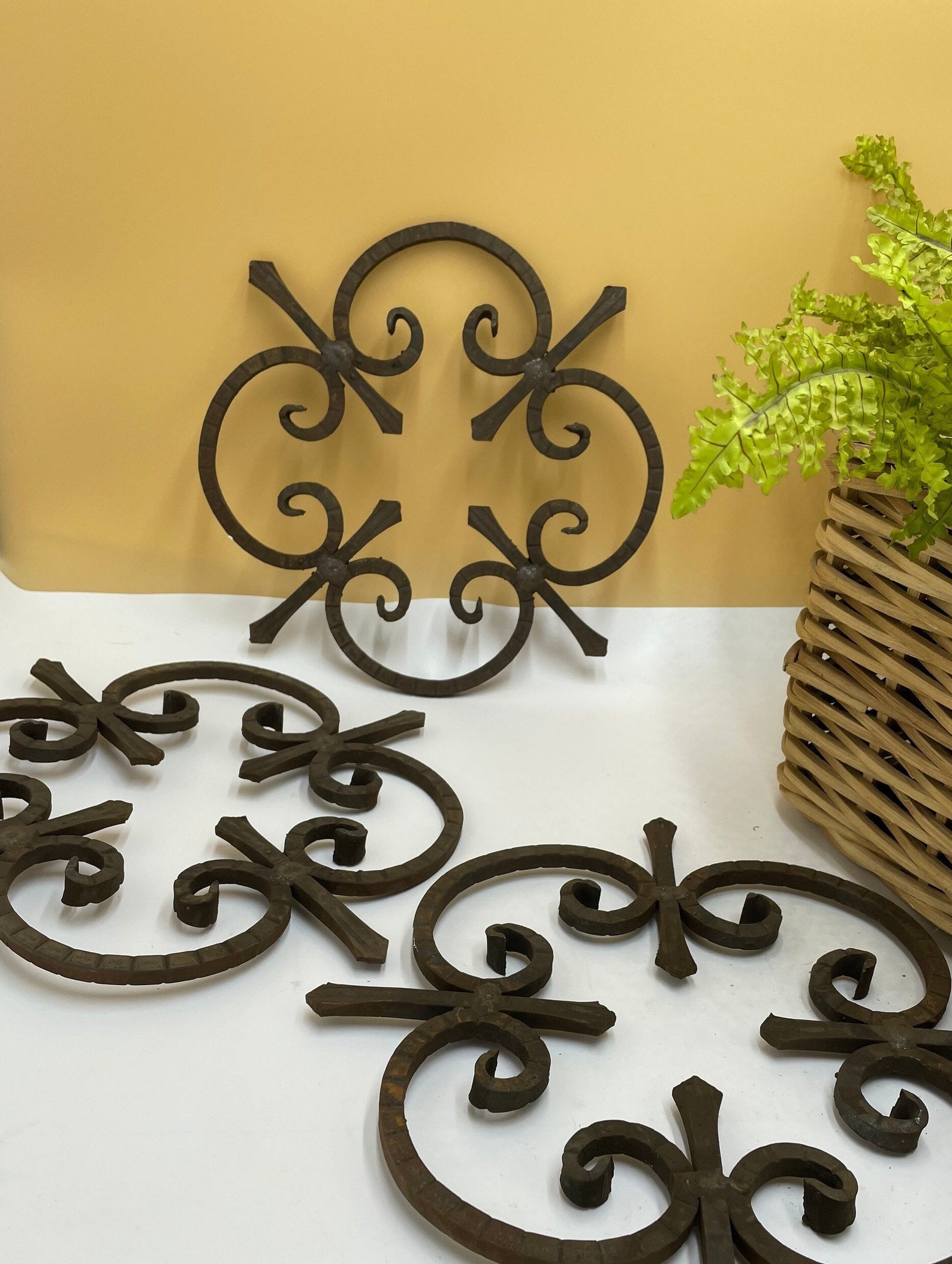 Ancient Wrought Iron Rosettes - Etsy