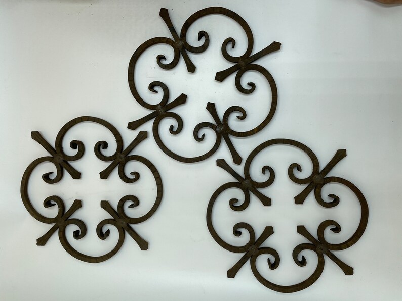 Ancient Wrought Iron Rosettes - Etsy