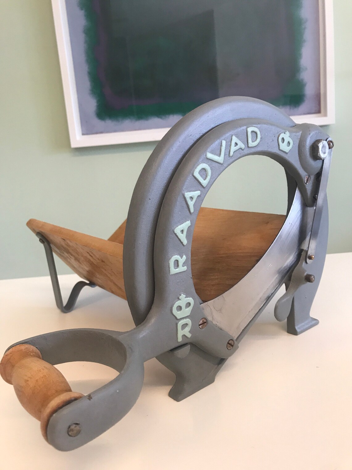 RAADVAD Vintage Danish 1950s Cast Iron Bread Slicer | Etsy