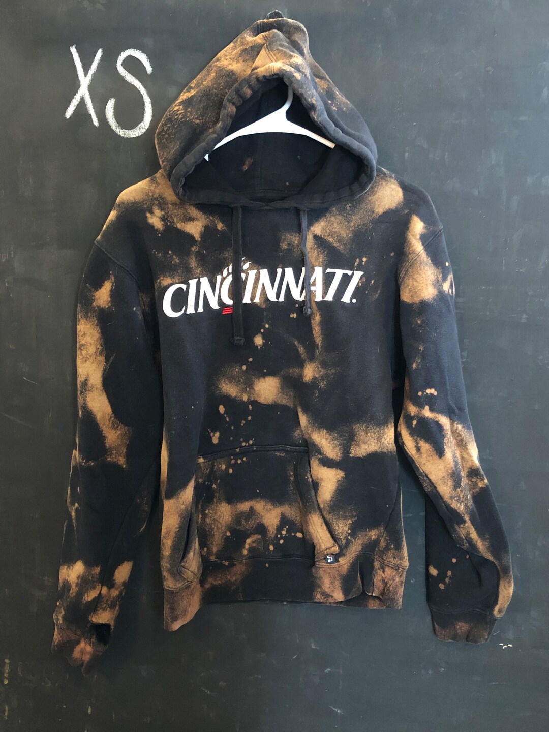 Bleach Dyed University of Cincinnati Sweatshirt - X Small - Etsy