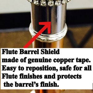 Flute Barrel Bling-silver, Plus 2 Copper Barrel Finish Protectors ...