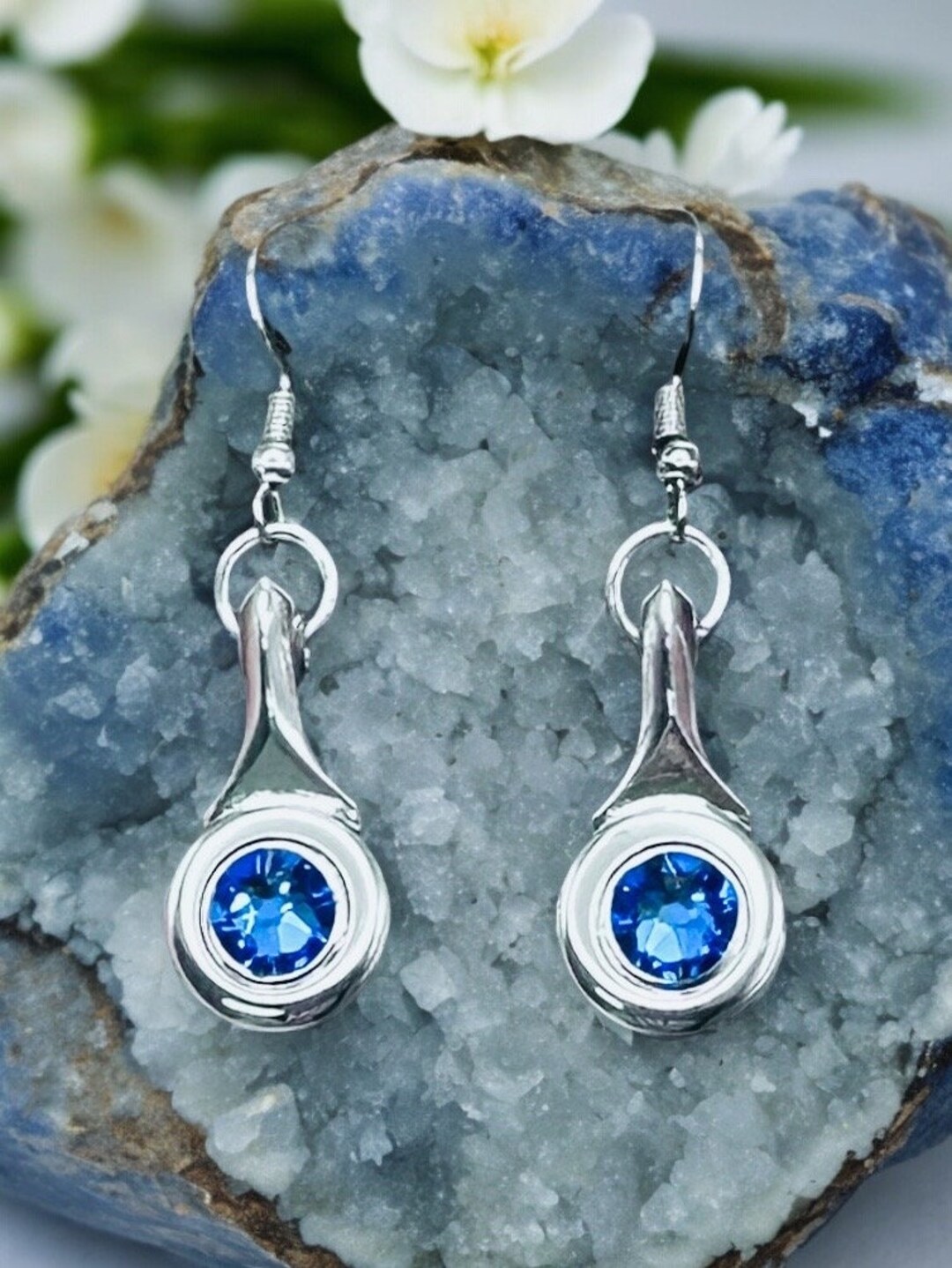 Flute Key Earrings (small Silver B Keys) Pierced Earrings (fish Hook ...