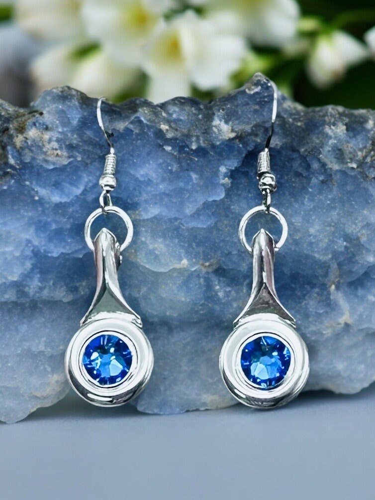 Flute Key Earrings (small Silver B Keys) Pierced Earrings (fish Hook ...