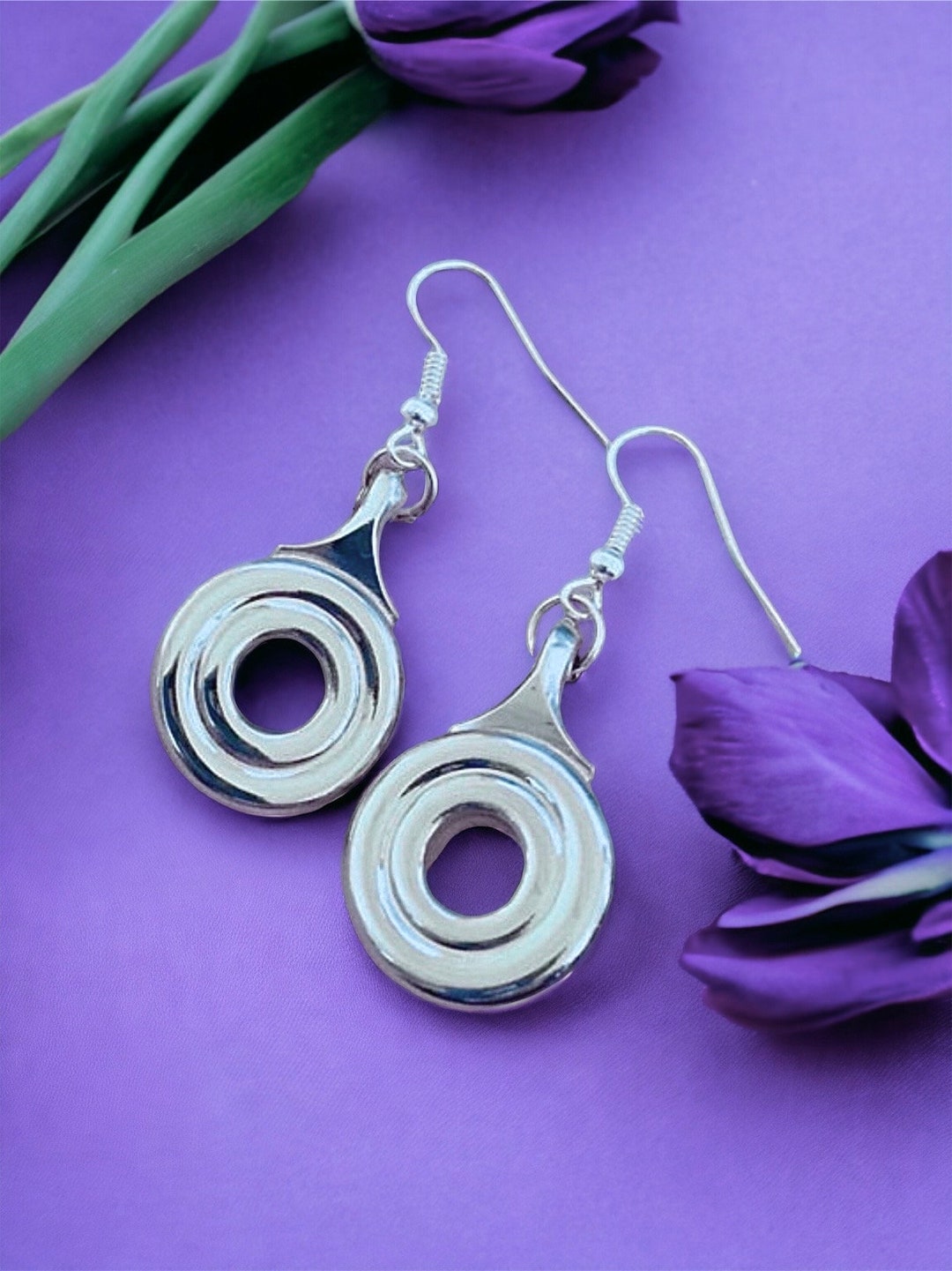 Open Hole Flute Key Earrings Pierced - Pierced Earrings - an Amazing ...