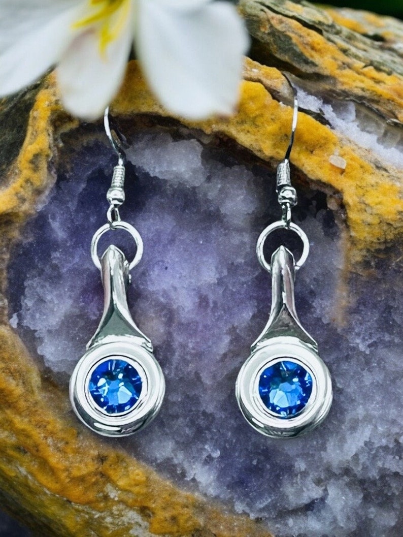 Flute Key Earrings (small Silver B Keys) Pierced Earrings (fish Hook ...