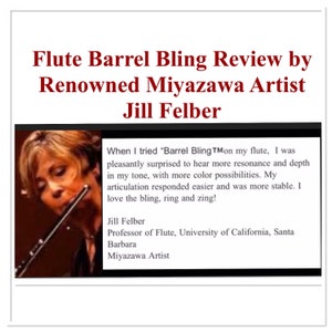 Flute Barrel Bling-silver, Plus 2 Copper Barrel Finish Protectors ...