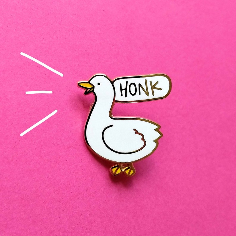 Honk Goose Enamel Pin Goose Hard Enamel Pin Goose Pin Bird - Etsy Honk Goose Enamel Pin Goose Hard Enamel Pin Goose Pin Bird - Etsy