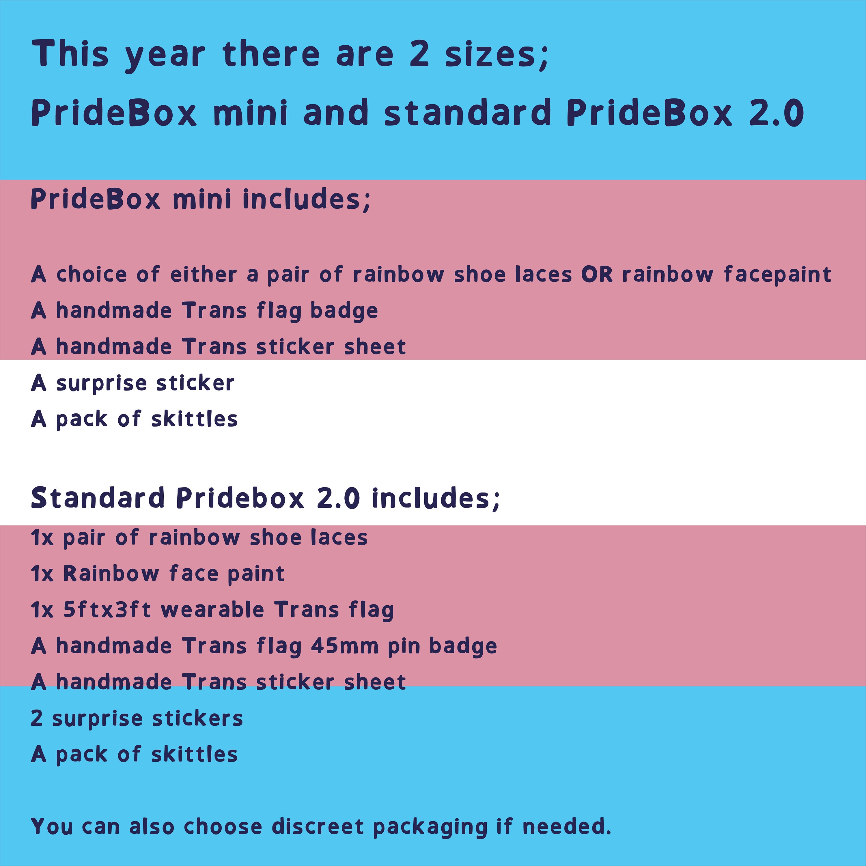 Trans Pride Box Coming Out Gift Trans Flag Letterbox Gift - Etsy