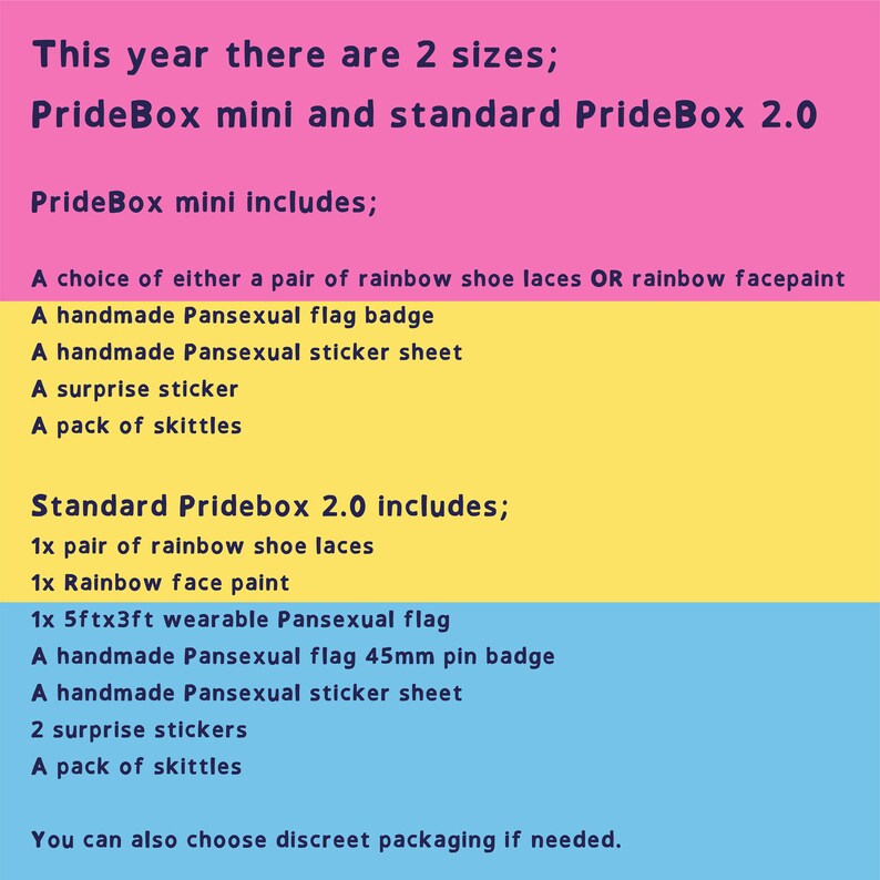 Pansexual Pride Box Coming Out Gift Pride Starter Pack | Etsy