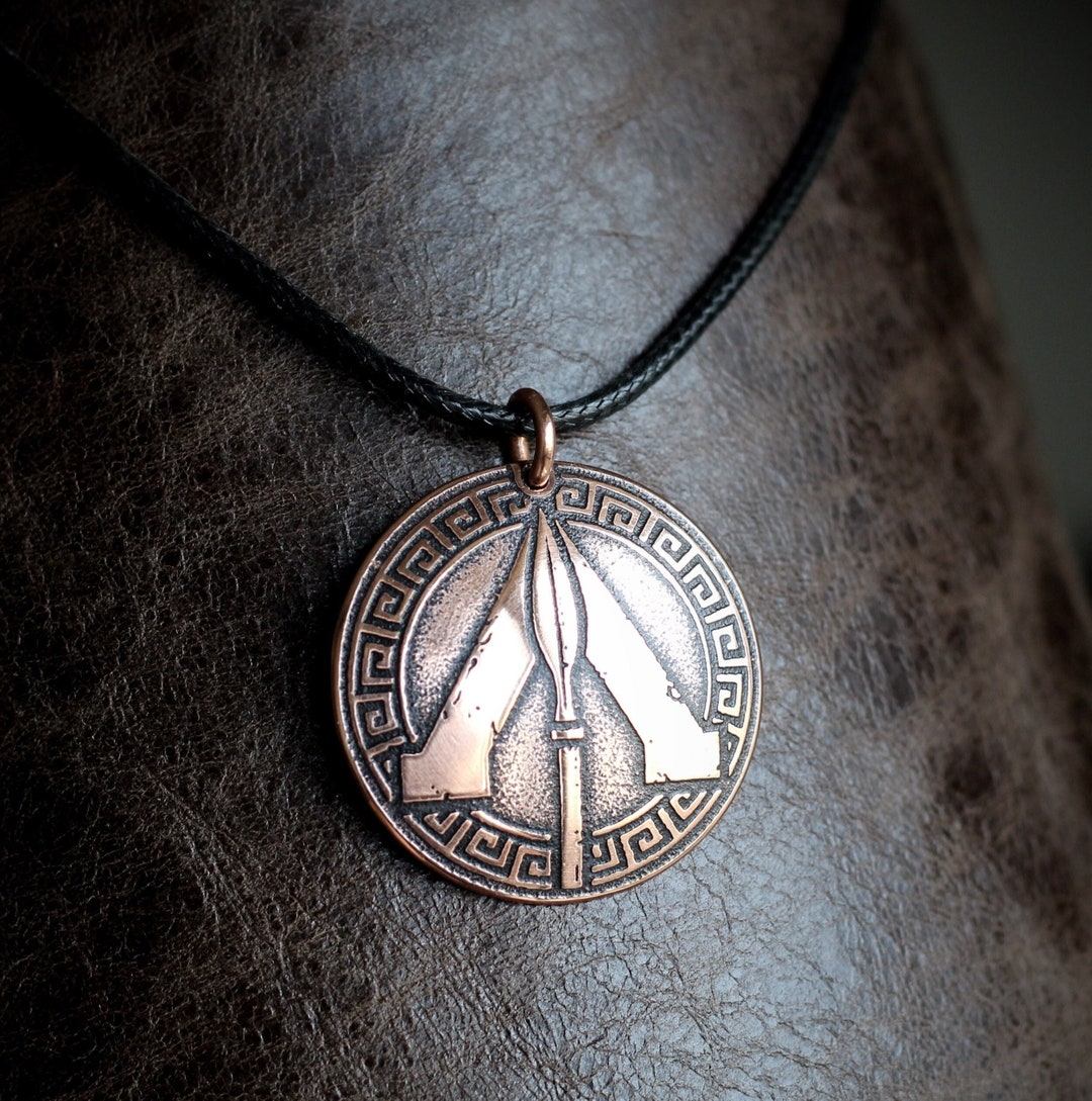 Spartan Shield, Spartan Symbol, Spartan Pendant, Air Force Gift, Sparta ...