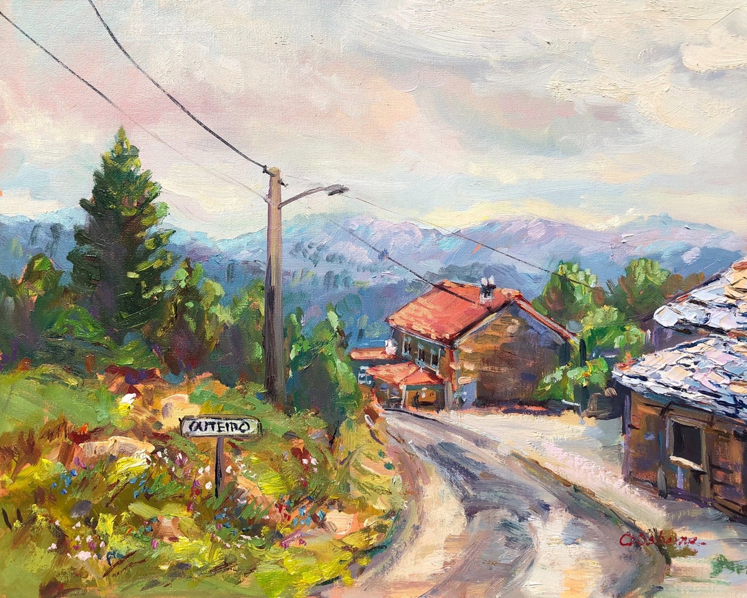 Spanish Landscape Painting, Original Oil on Canvas, Late Spring/summer ...