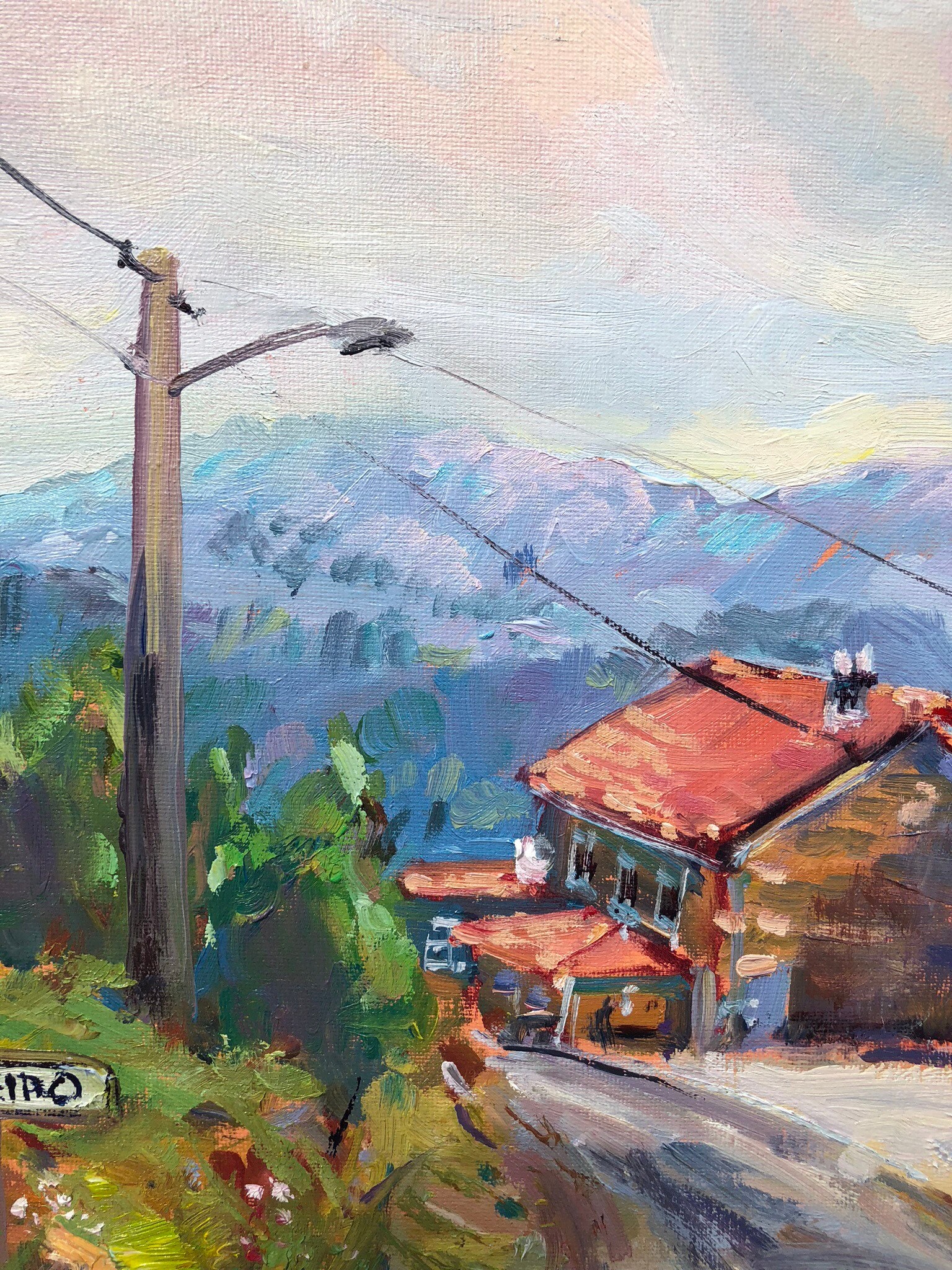 Spanish Landscape Painting, Original Oil on Canvas, Late Spring/summer ...