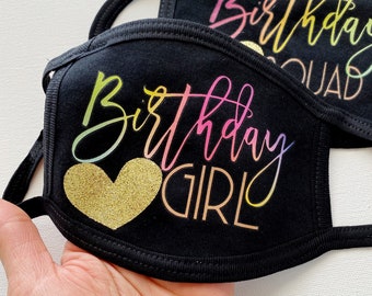 Birthday Face Mask | Etsy