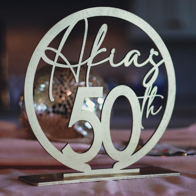 Custom Wooden Event Centerpiece: Personalized Wedding, Birthday, or ...