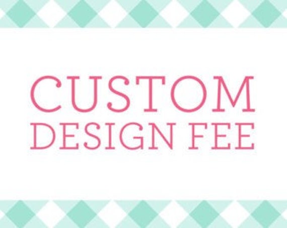 Custom design fees for additional die cuts | Etsy