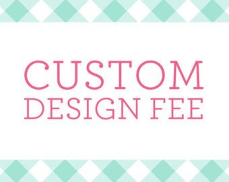 Custom Design Fees for Additional Die Cuts - Etsy