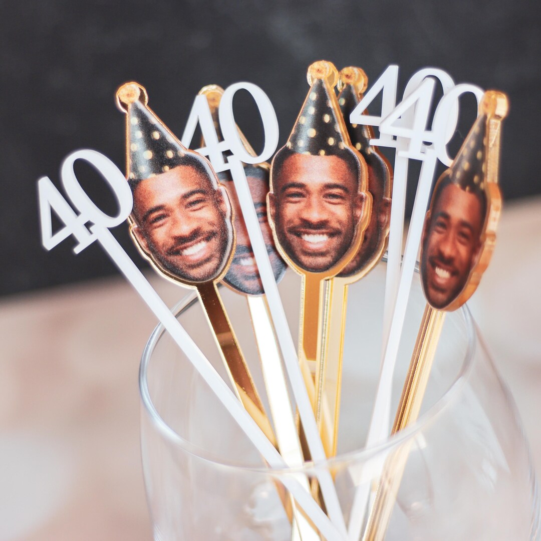 Custom Acrylic Face Stir Sticks: Personalized Drink Stirrers With Guest ...