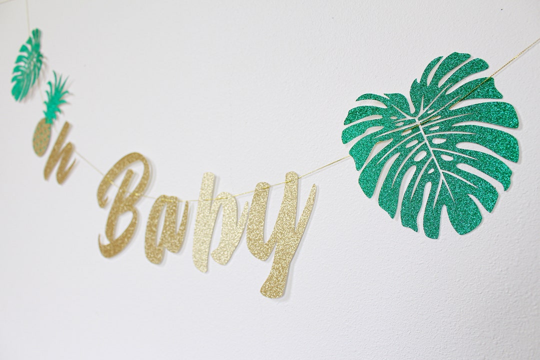 Aloha Baby Shower Aloha Banner Luau Baby Shower Theme - Etsy