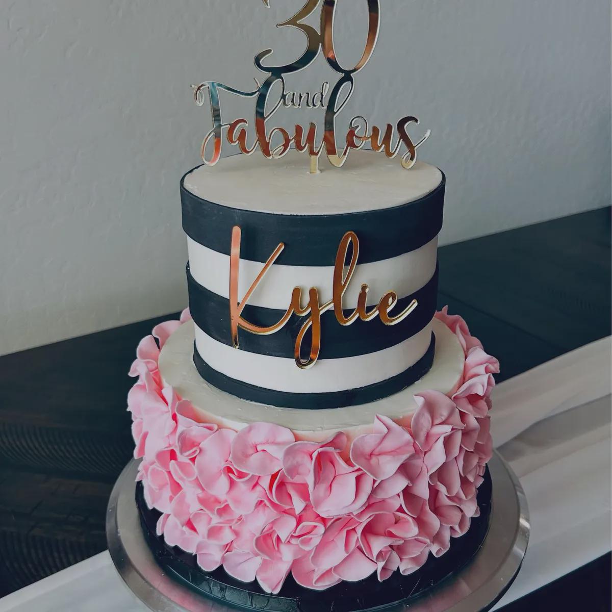 Personalized 18th Birthday Cake Topper: Gold Acrylic Party Decoration ...
