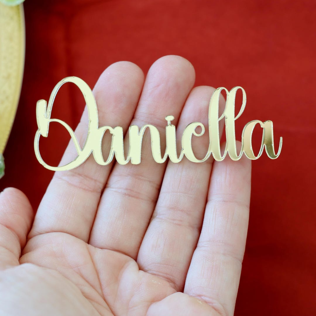 Personalized Acrylic Name Place Cards, Custom Name Plaques for ...