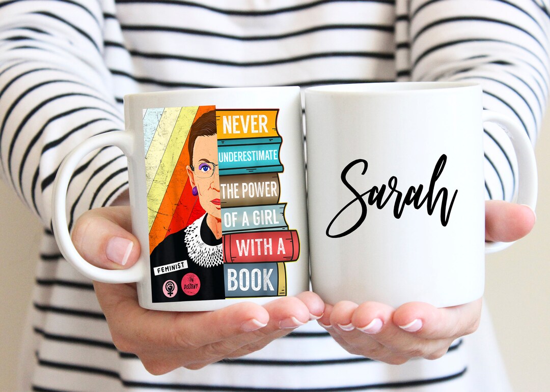 RGB Book Mug Ruth Bader Gindsburg Mug Notorious RGB Book - Etsy