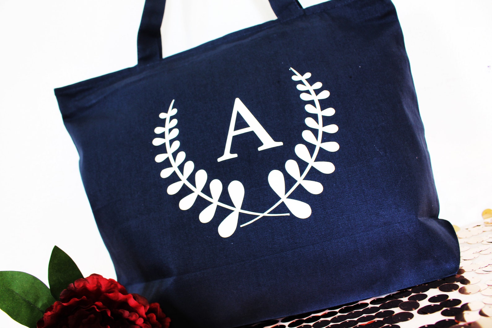 Monogram Tote Bag Personalized Tote Bag Bridesmaids Gifts | Etsy