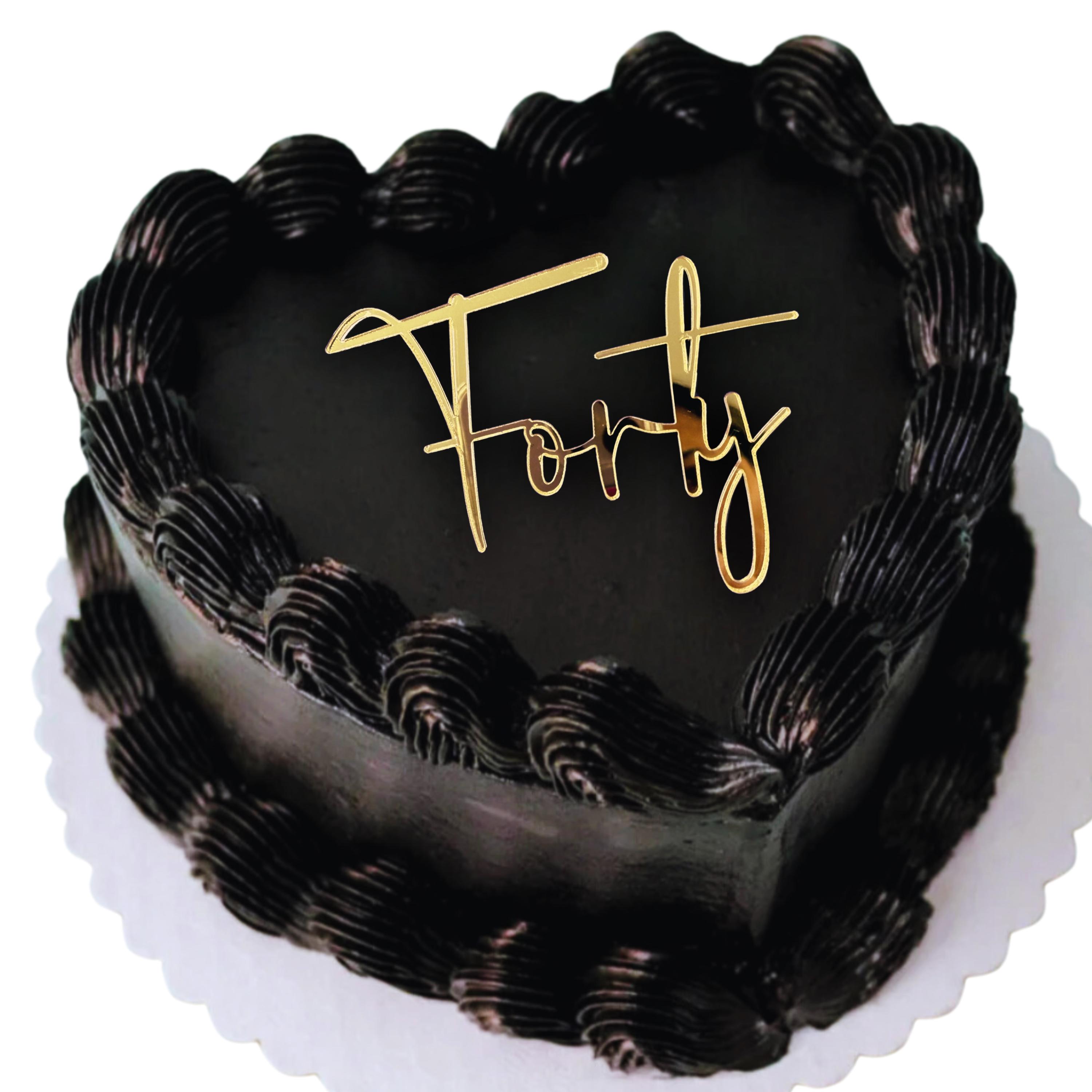 Personalized Heart Cake Topper: Mirrored Acrylic Birthday Charm - Etsy
