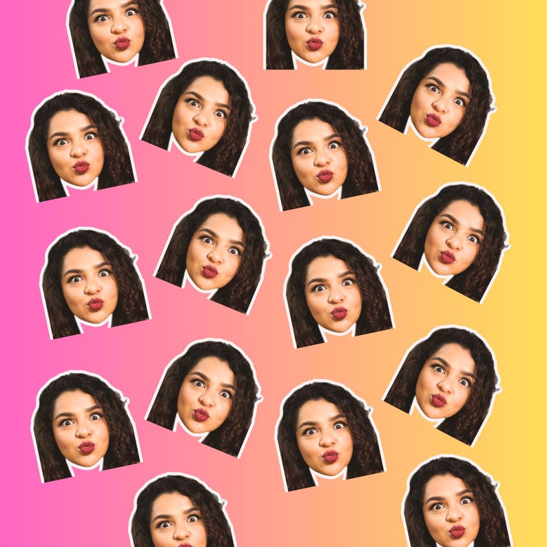 Custom Face Photo Confetti: Personalized Party Table Decor - Etsy