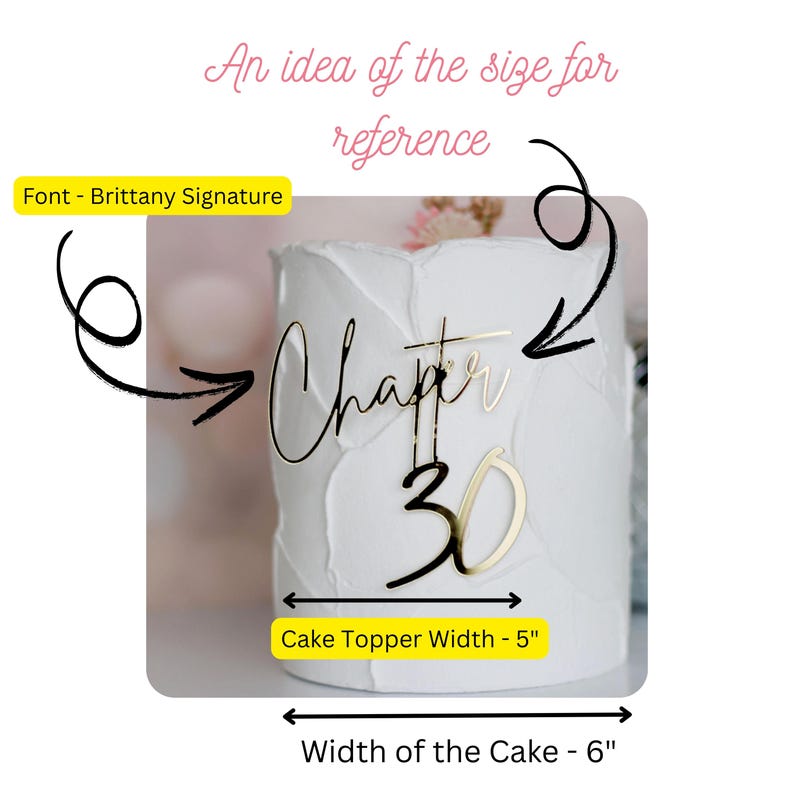 Personalized 30th Birthday Cake Topper: Mirrored Acrylic Chapter 30 ...