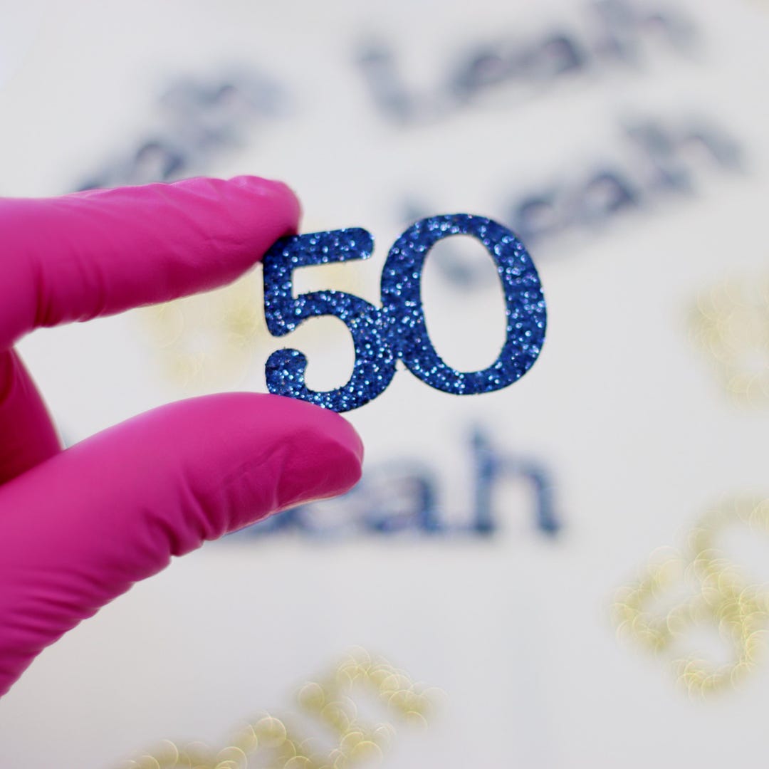 50th Birthday Confetti: Custom Glitter Party Table Decor - Etsy
