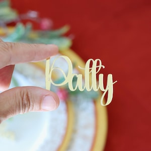 Personalized Acrylic Name Place Cards: Holiday Table Decor - Etsy