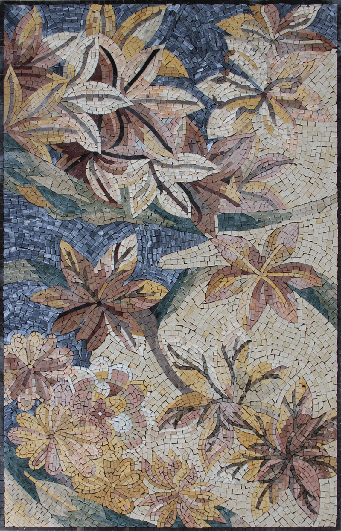 Beautiful Leaves Autumn Spirit Handmade Stone Tile Art Marble Mosaic ...
