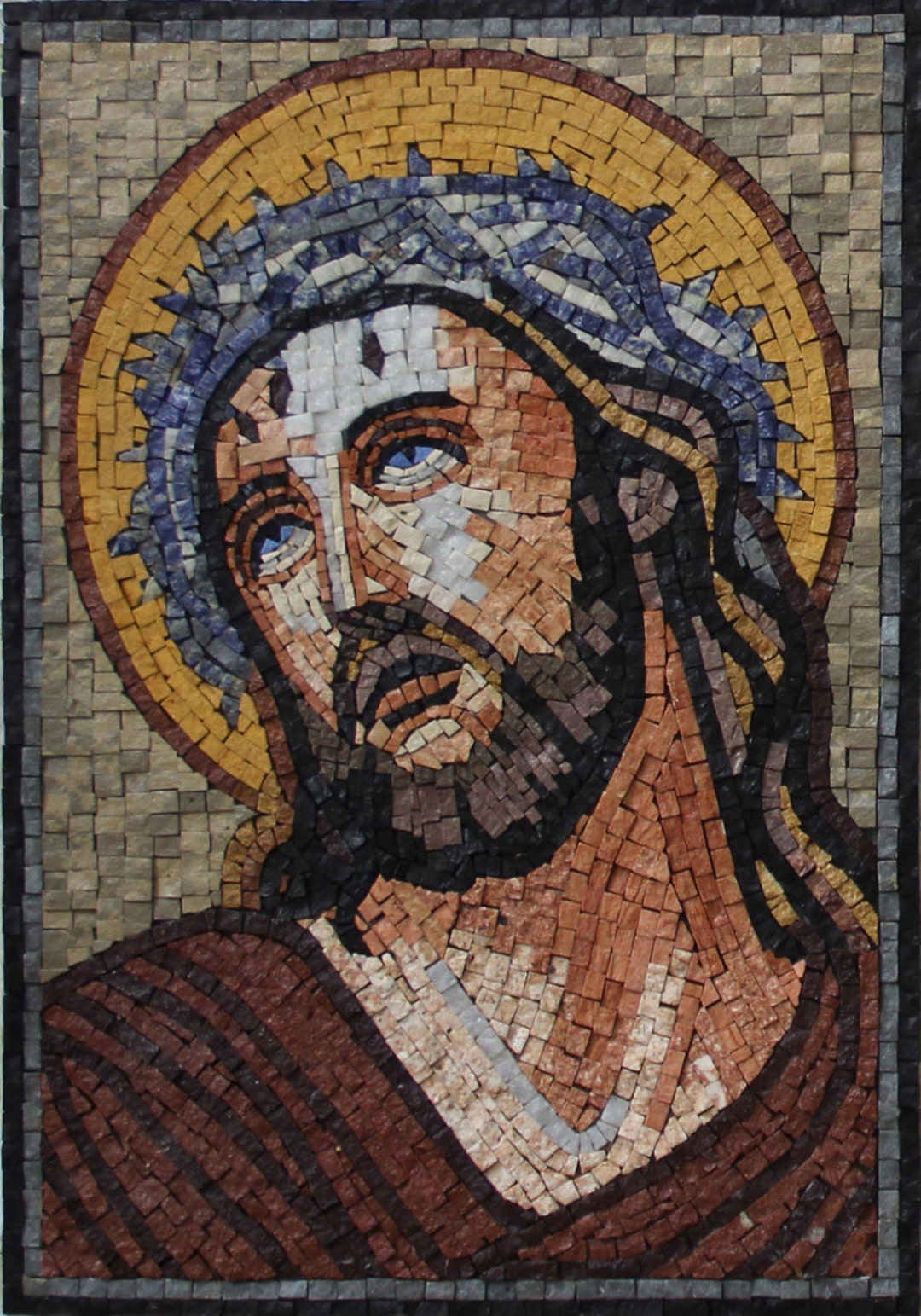 Our King Jesus Christ Religious Figure Marble Mosaic FG751 - Etsy