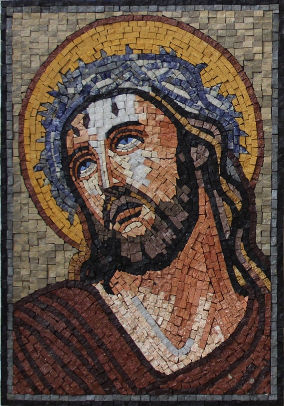 Our King Jesus Christ Religious Figure Marble Mosaic FG751 - Etsy