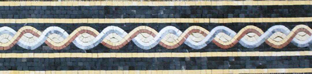 Ropes Border 39"x7" Tile STONE House Improvment Marble Mosaic BD876 - Etsy