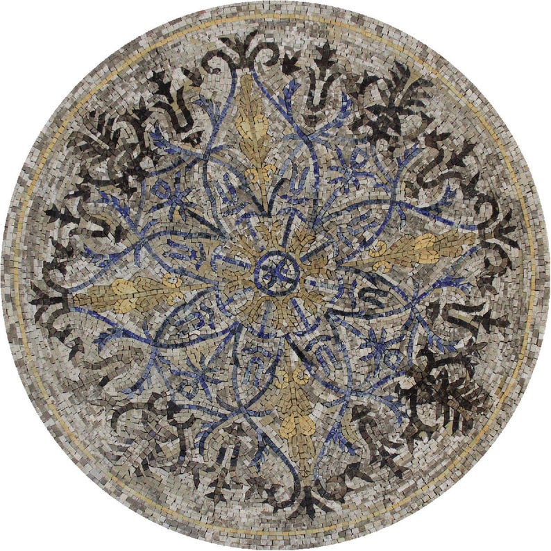 41 Artistic Floral Inlay Art Design Mural Home Decor - Etsy