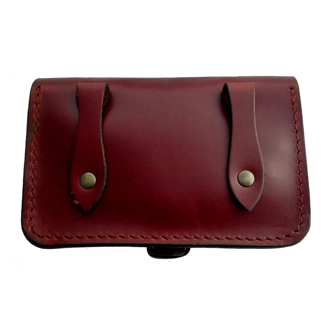 EL BURRO Fuerte Leather Leather Beltbag Belt Bag Belly Bag Bordo Red ...