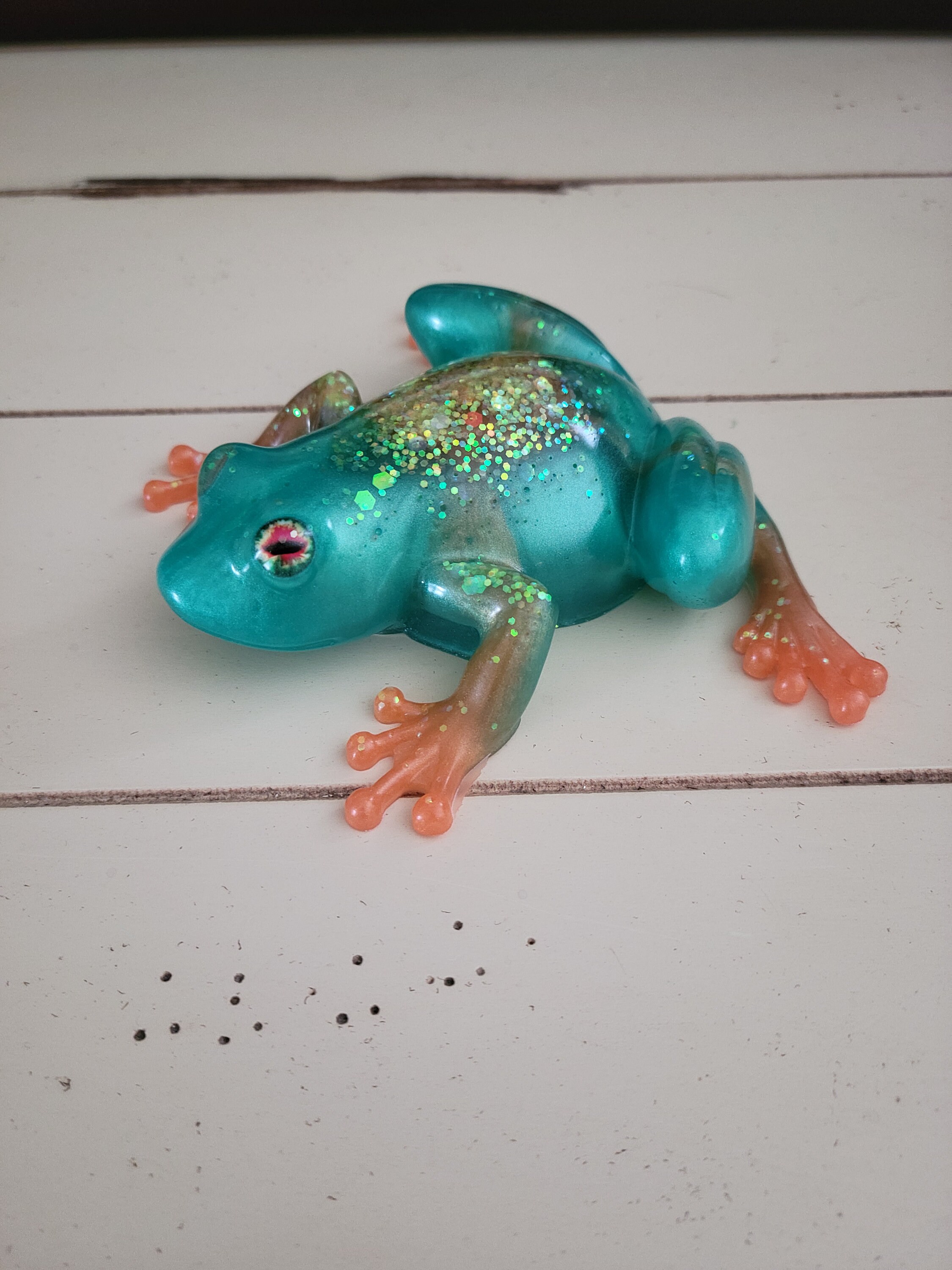 Frog Resin Art, Frog, Resin Art, Resin Frog, Knick Knack, Figurine ...