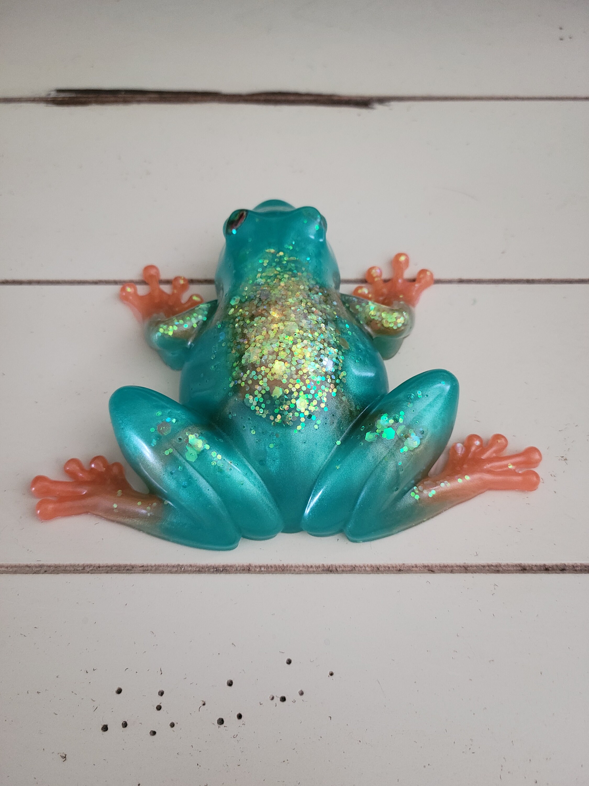 Frog Resin Art, Frog, Resin Art, Resin Frog, Knick Knack, Figurine ...
