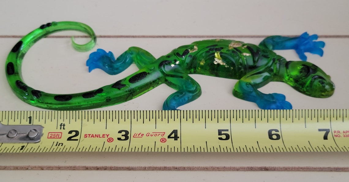 Gecko Resin Art Lizard Resin Art Gecko Figure Lizard Gecko - Etsy
