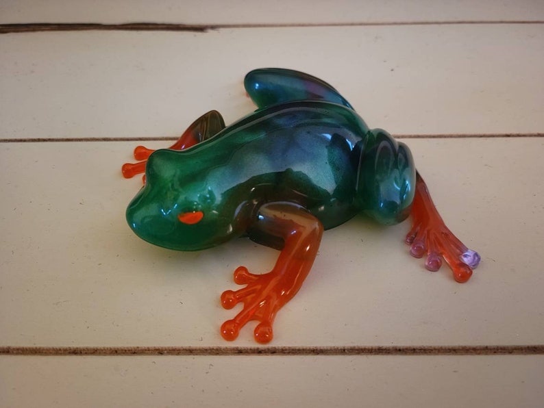 Frog Resin Art Frog Resin Art Resin Frog Knick Knack - Etsy