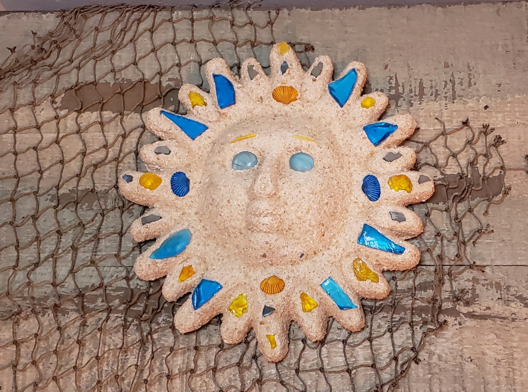 Sun Art, Sun Décor, Sun Burst Wall Art, Handcrafted Sun Art, Sun Face ...