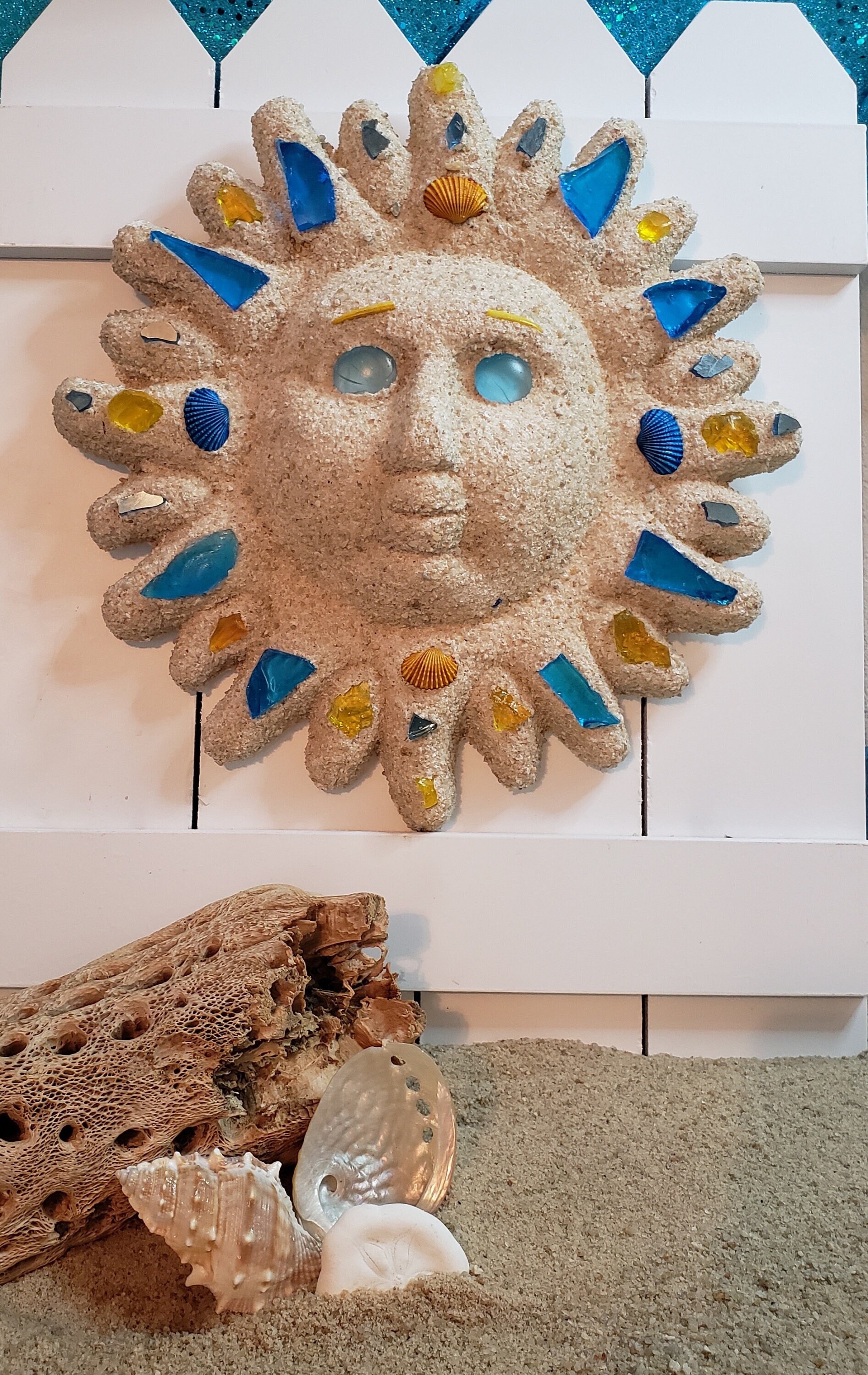 Sun Art, Sun Décor, Sun Burst Wall Art, Handcrafted Sun Art, Sun Face ...