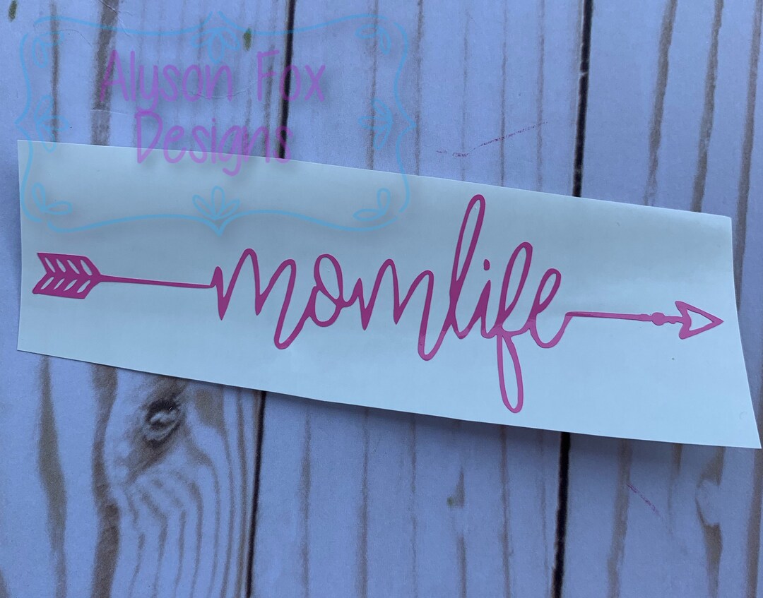 Mom Life Decal | Mom Decal | Arrow Decal | Custom Decal | Custom Mom ...