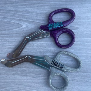 NEW COLOR OPTIONS / Custom Glitter Trauma Shears - Etsy